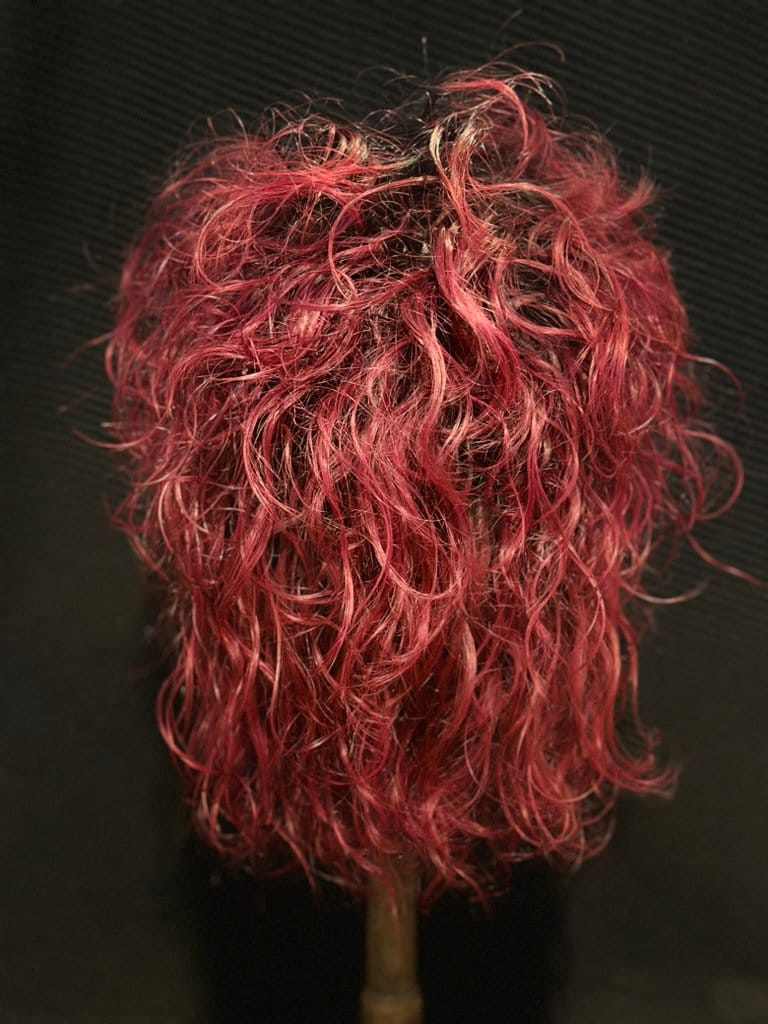 Red Rooted Wavy Human Hair Mullet 80s Punk Rock Style in Lace Front - Etsy