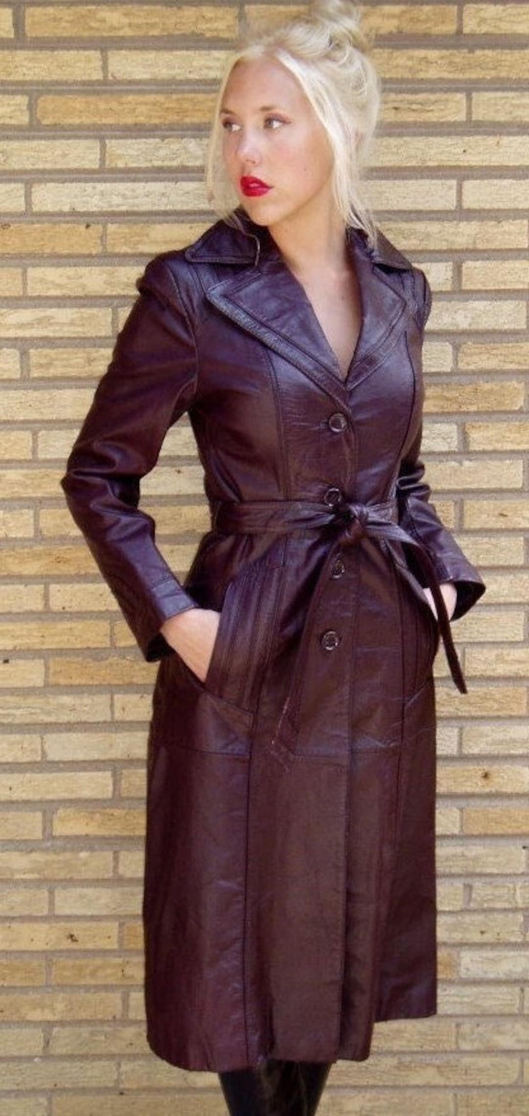 Handmade Women Lambskin Leather Coat, Women Leather Coat, Women Hot ...