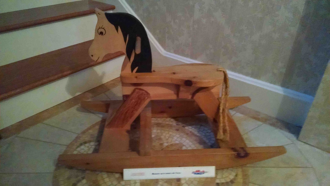 Wooden Rocking Horse - Etsy