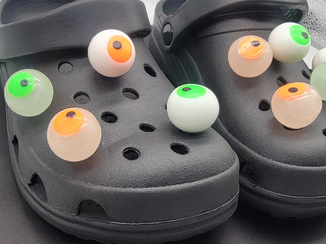 NEW HALLOWEEN GLOW Croc Charms, 3D Halloween Eyeball Shoe Charms, Croc ...