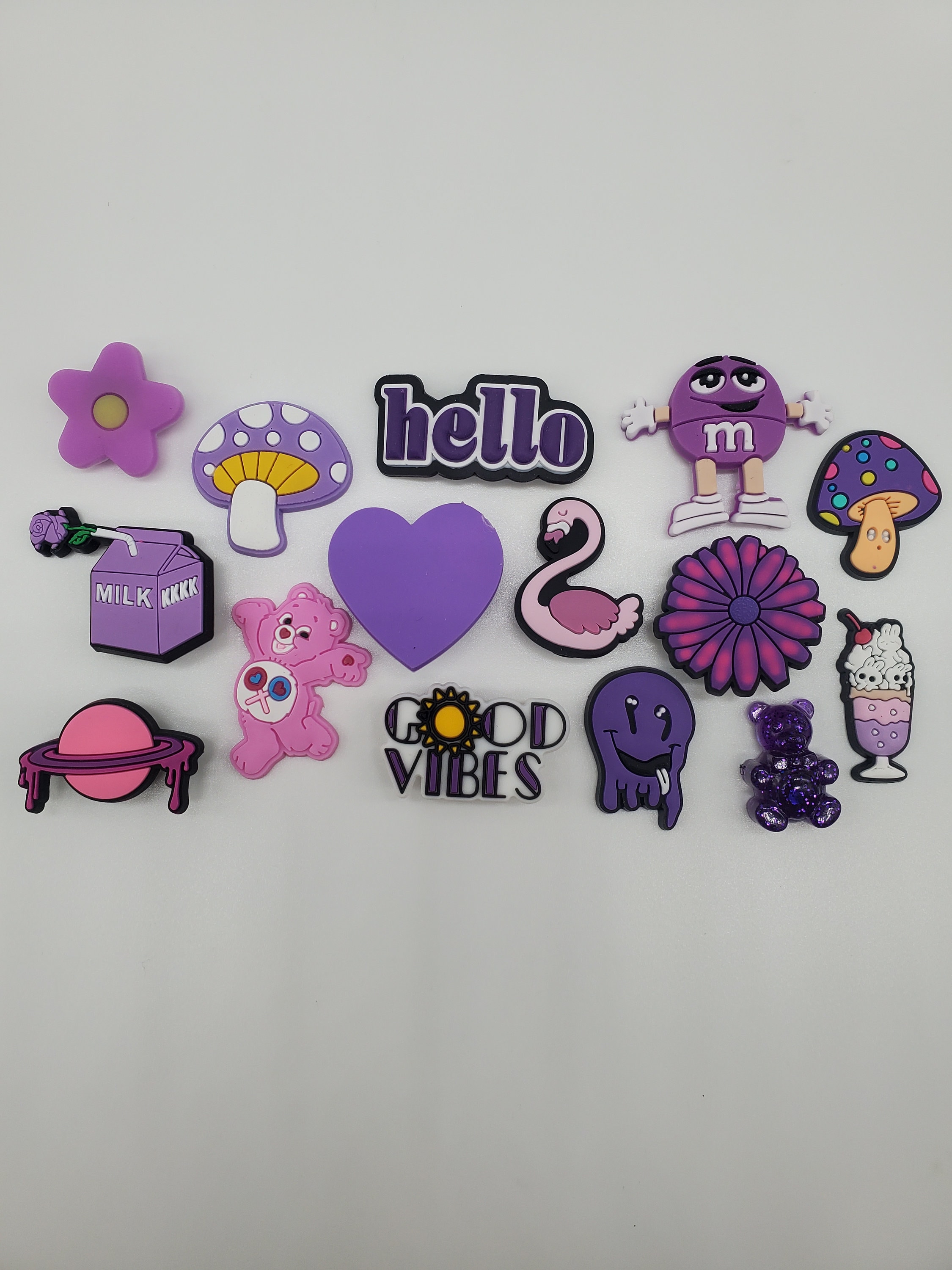 Purple Shoe Charms for Your Crocs, Croc Compatible Shoe Charms, Evil ...