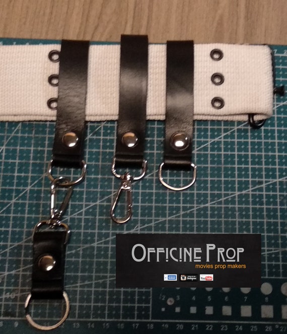 Ghostbusters Key Fobs Belt Black Leather Prop - Etsy