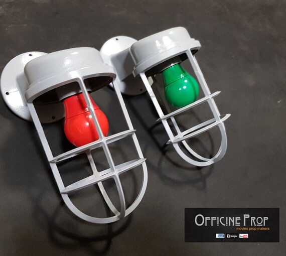 Ecto Containment Unit Ghostbusters Lamp Red Green - Etsy
