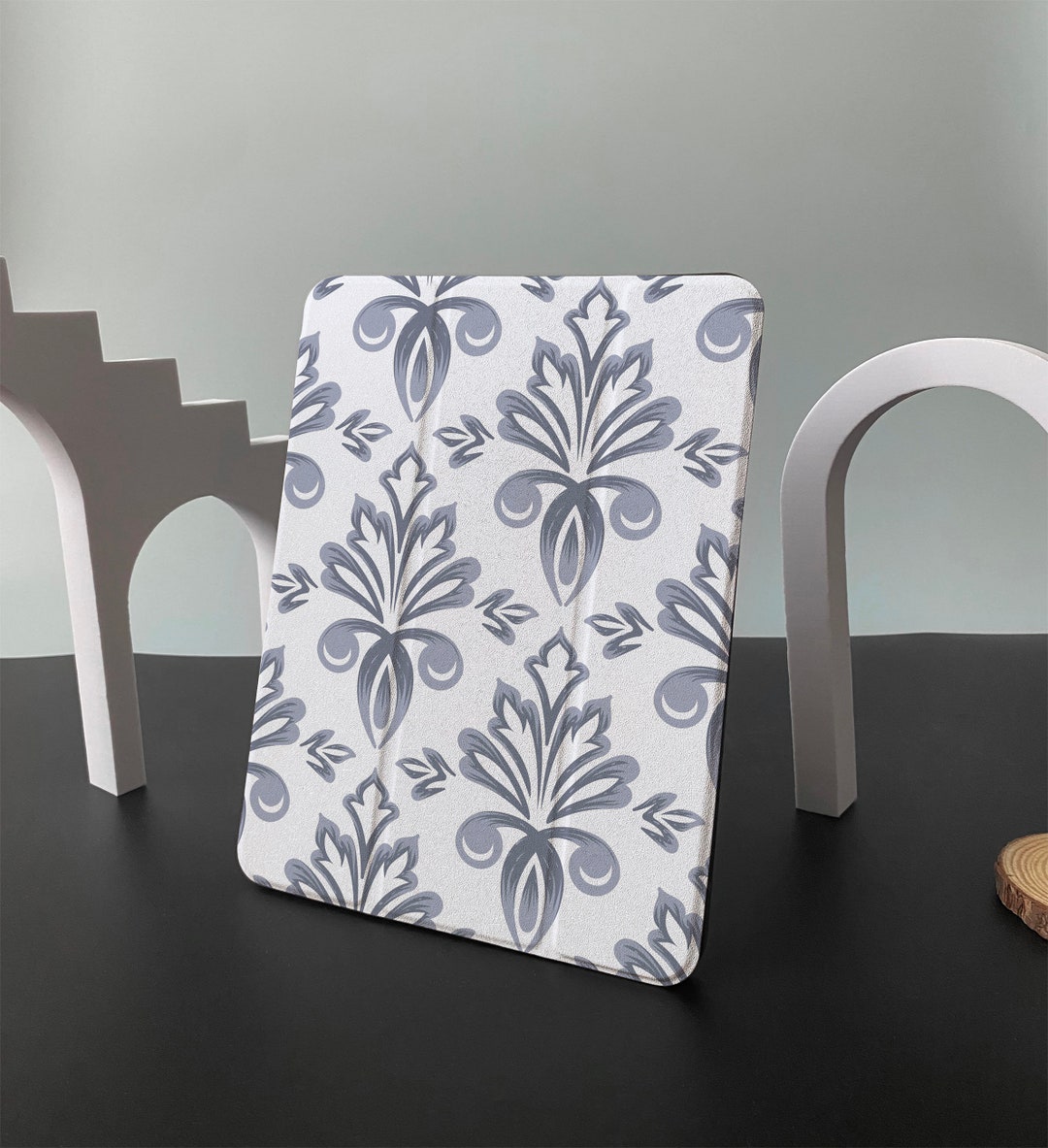Elegant Tile Pattern Ipad Smart Case Build-in Apple Pencil - Etsy