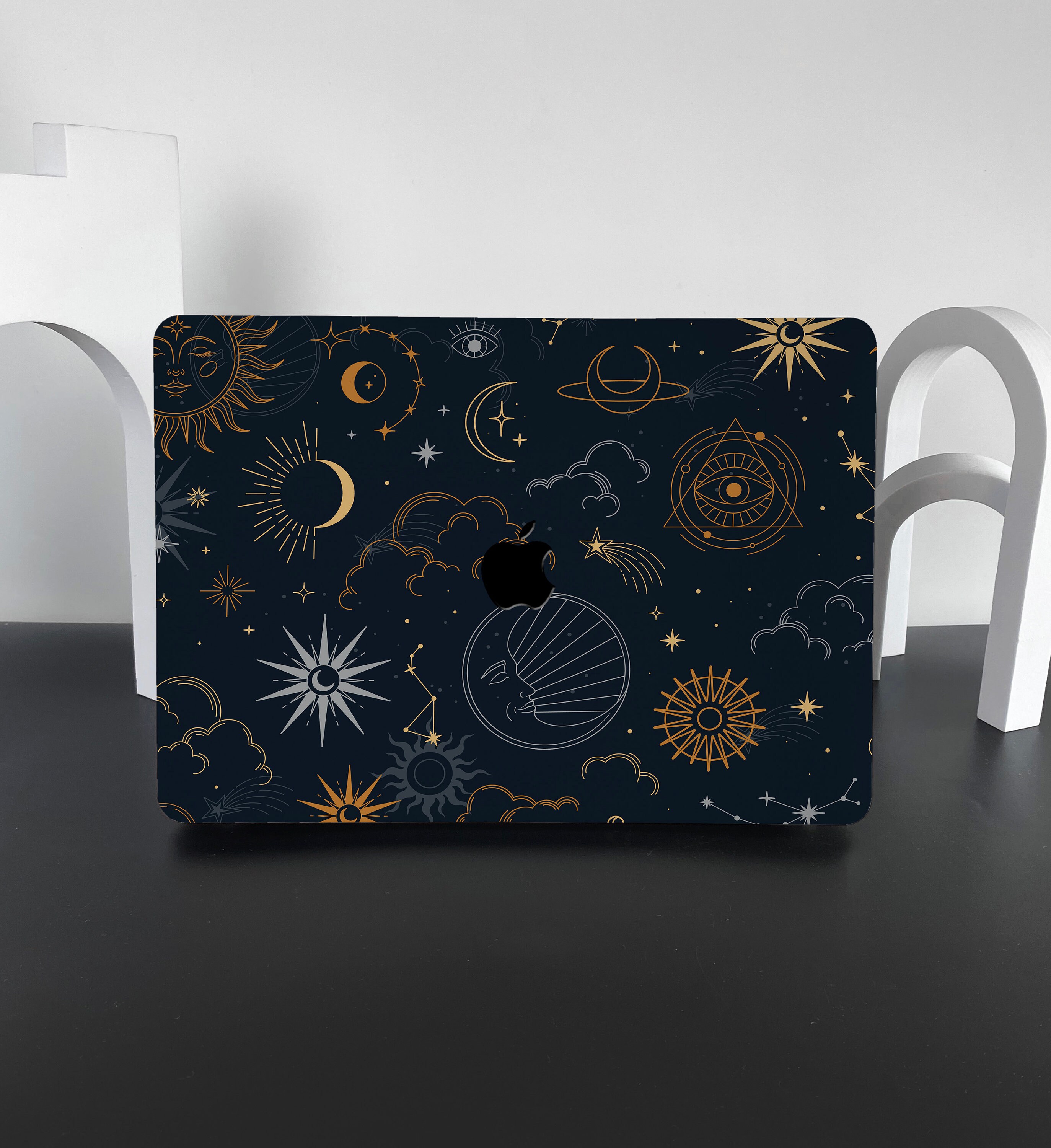 Solar System Space Hand Bird Hard Laptop Case Personalized | Etsy