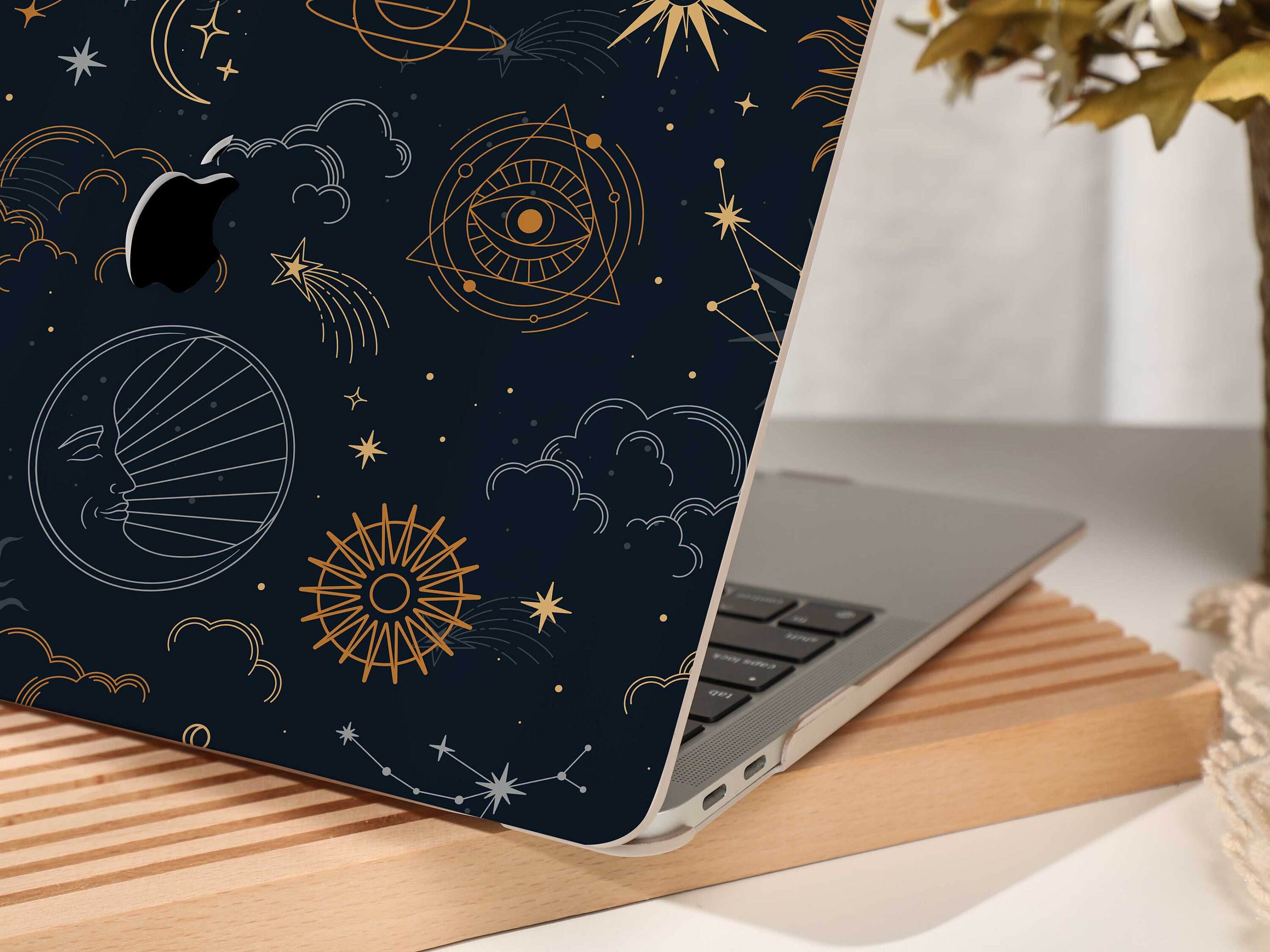 Solar System Space Hand Bird Hard Laptop Case Personalized - Etsy