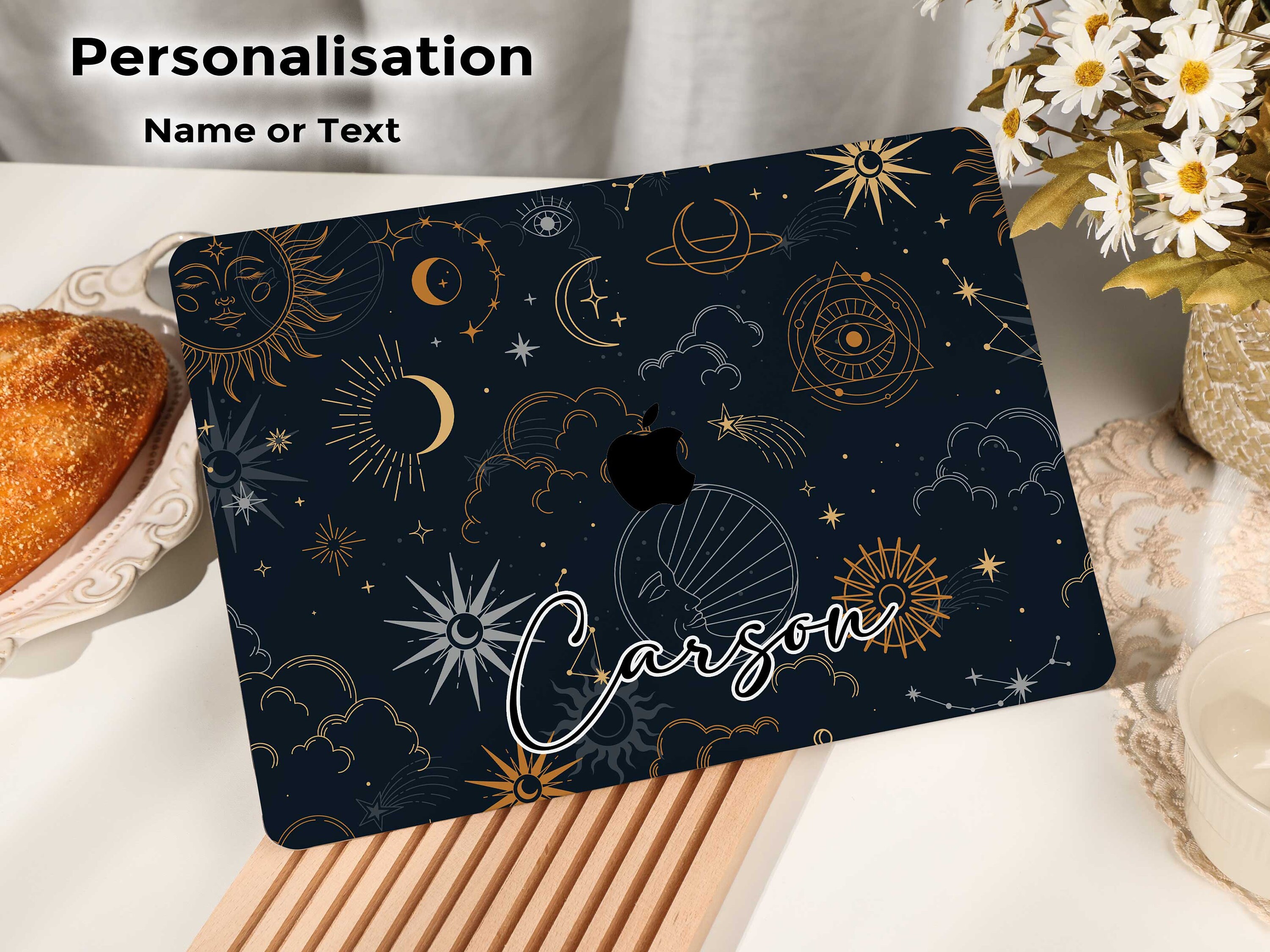 Solar System Space Hand Bird Hard Laptop Case Personalized - Etsy