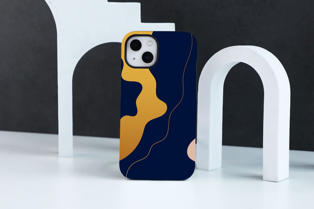 Yellow Black Line Color Block Phone Cases for iPhone 14 13 12 - Etsy