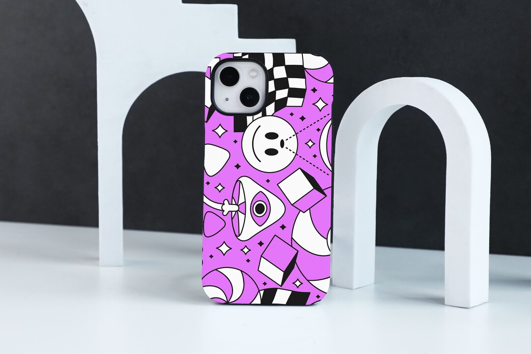 Purple Fairy Tale World Smiley Illustration Phone Cases for - Etsy
