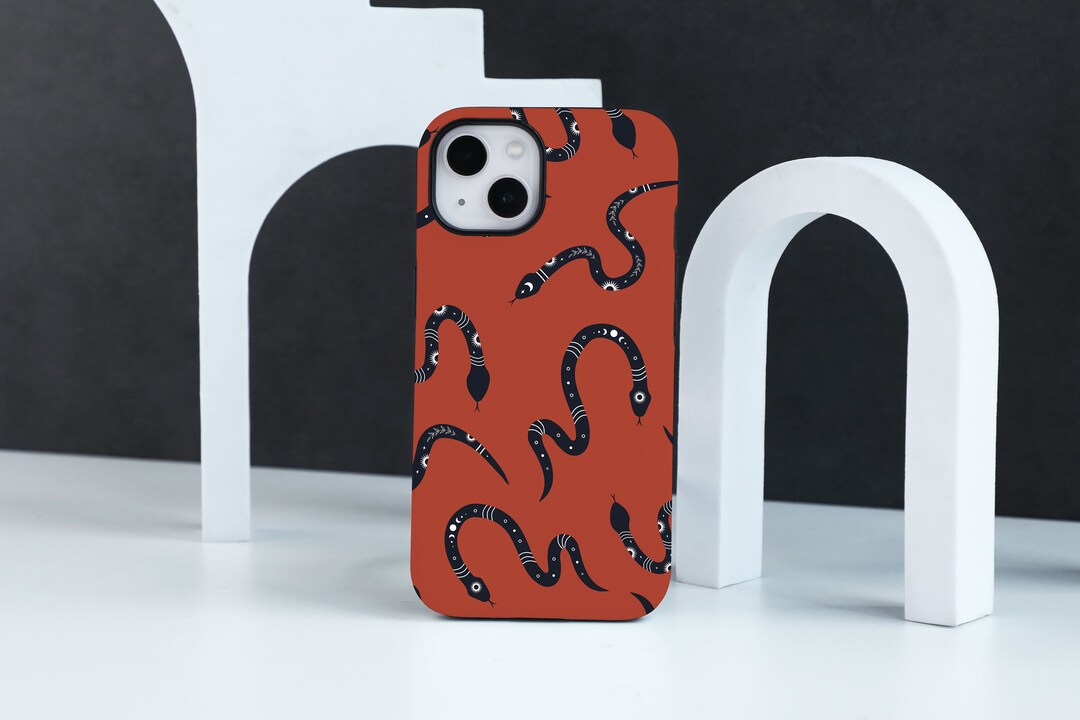 Seamless Psychedelic Snake Phone Cases for iPhone 14 13 12 Pro Max ...