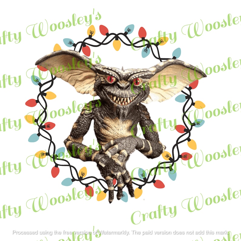 Gremlin Christmas PNG - Etsy