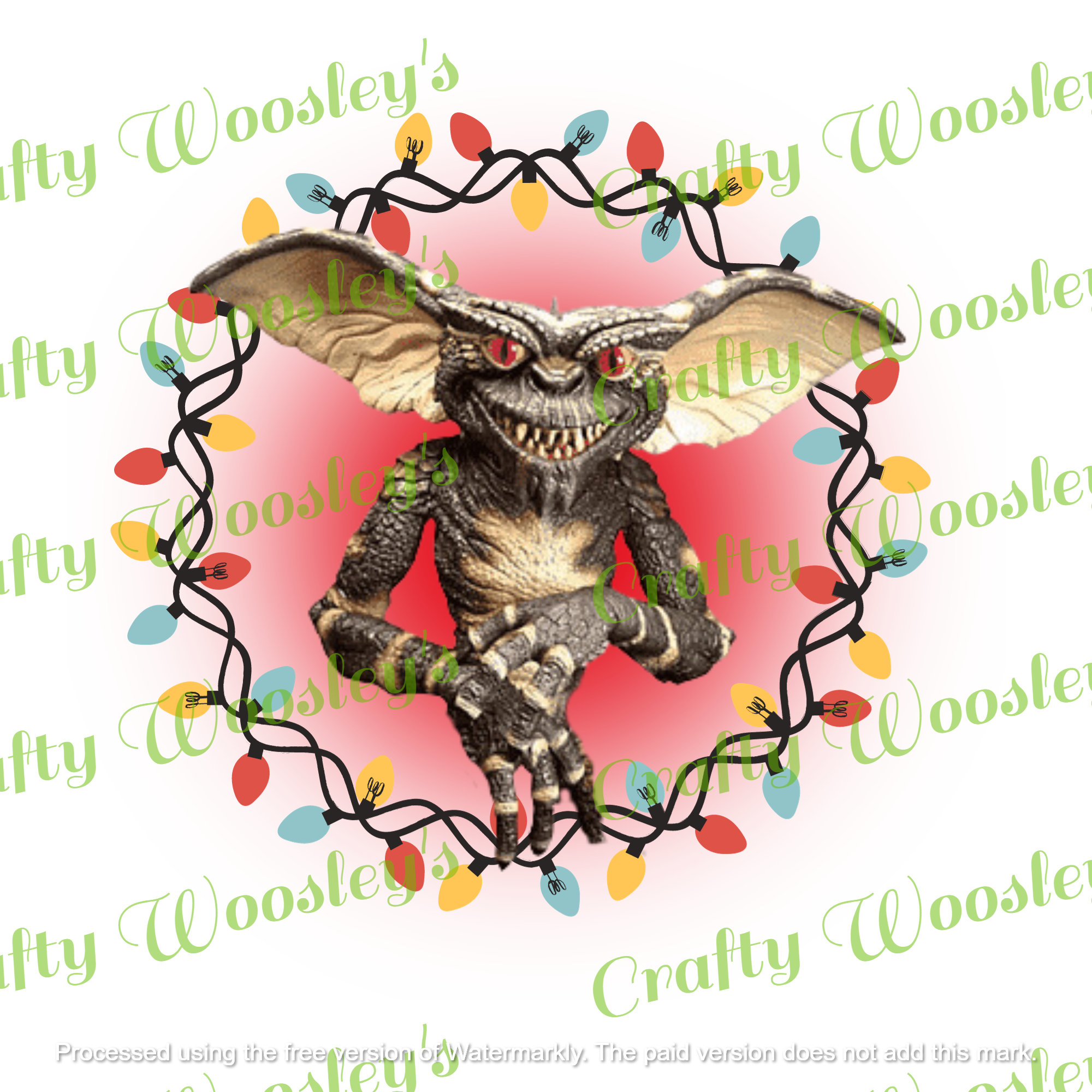 Gremlin Christmas PNG - Etsy