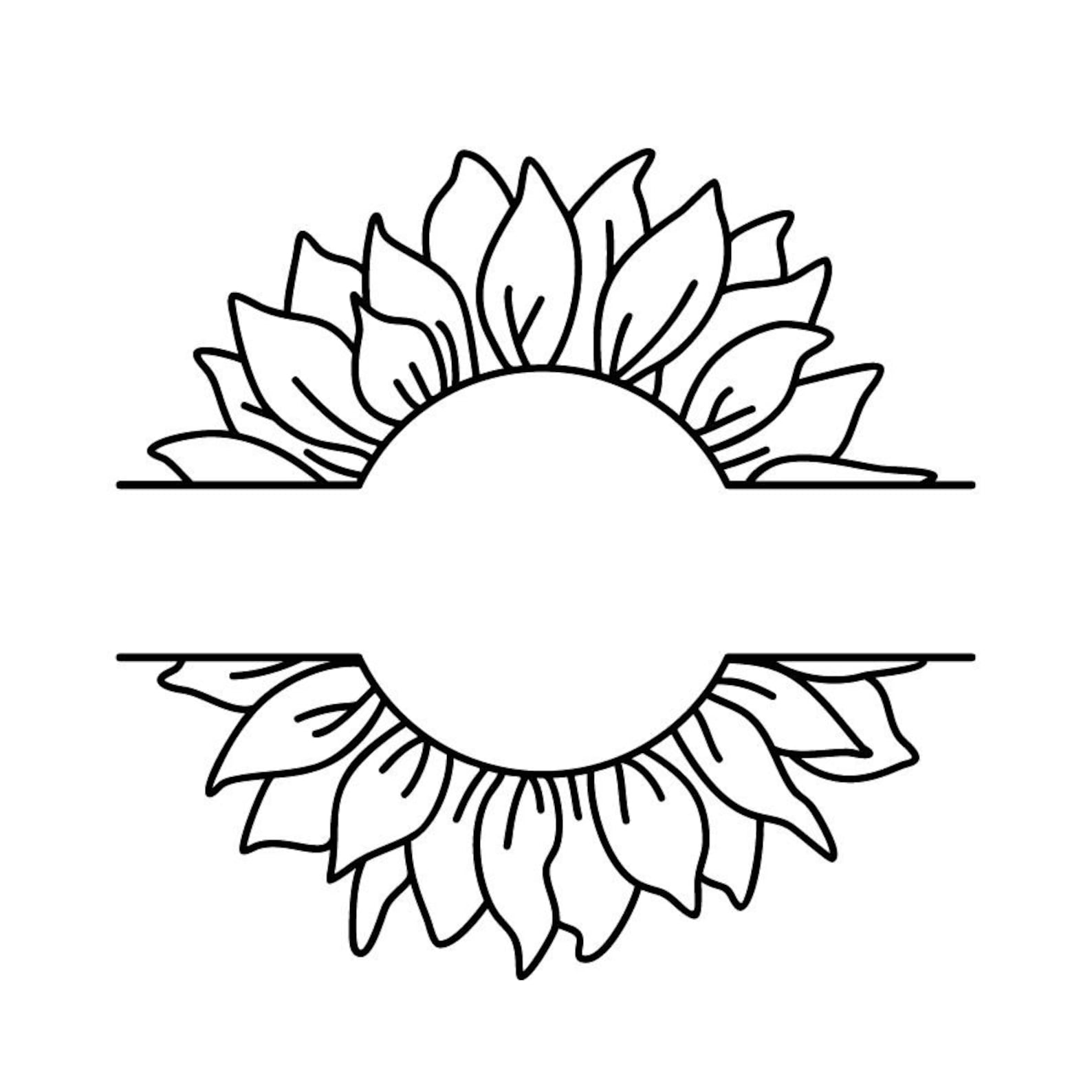 Sunflower Bundle Svg Digital Cut Files | Etsy