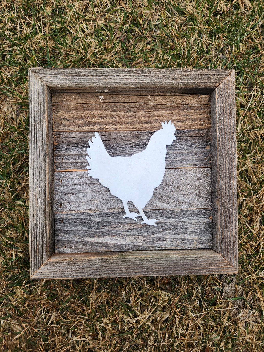 Handmade Chicken Rustic Sign Decor - Etsy