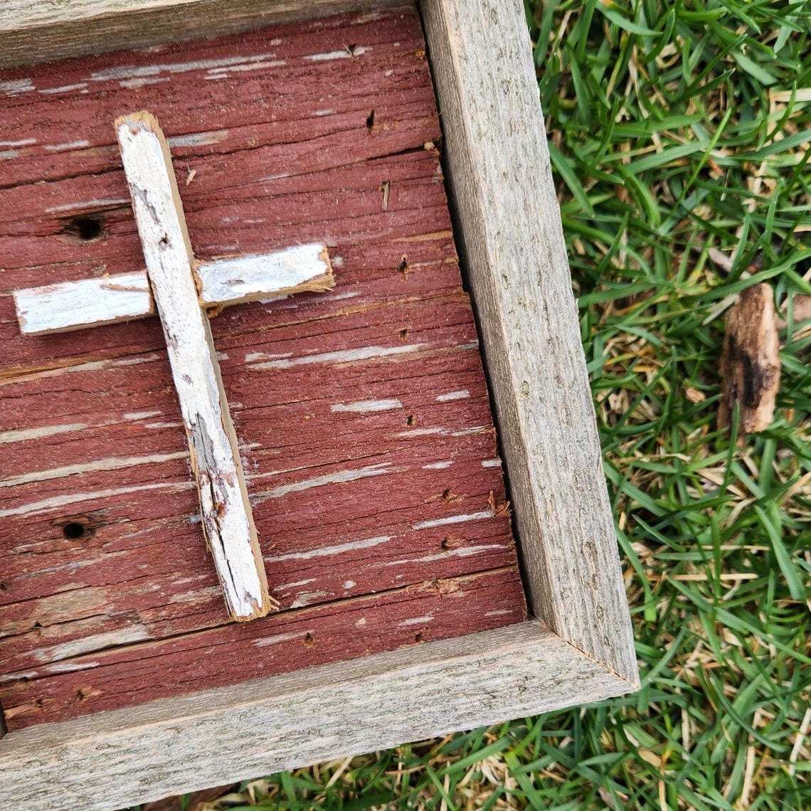 Handcrafted White Rustic Wood SMALL Cross Decor - Etsy