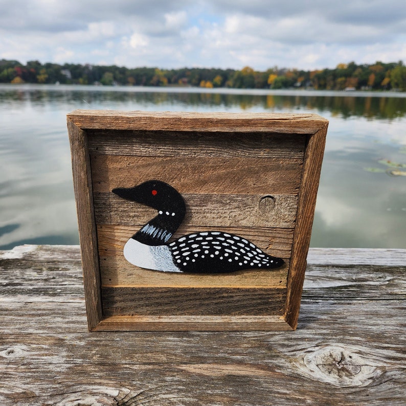 Hand Painted Loon Decor Sign - Etsy