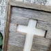 Handcrafted Inlay White Wooden Rustic Cross Decor - Etsy