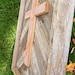 Handcrafted Rustic Wood Red Cross Decor - Etsy