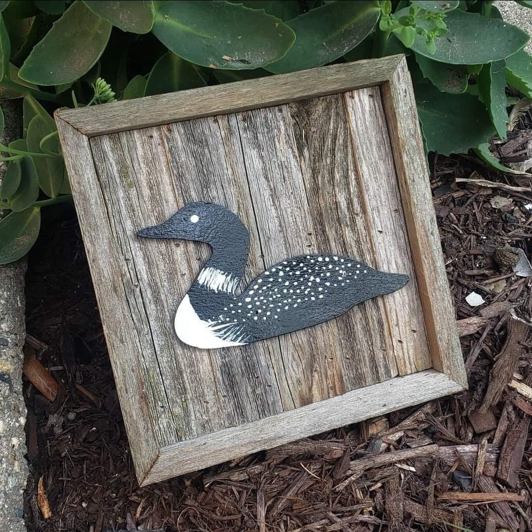 Hand Painted Loon Decor Sign - Etsy