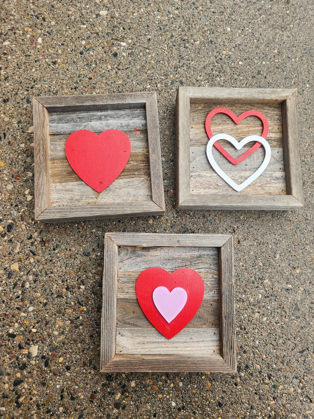 SALE Hearts Rustic Sign Decor - Etsy