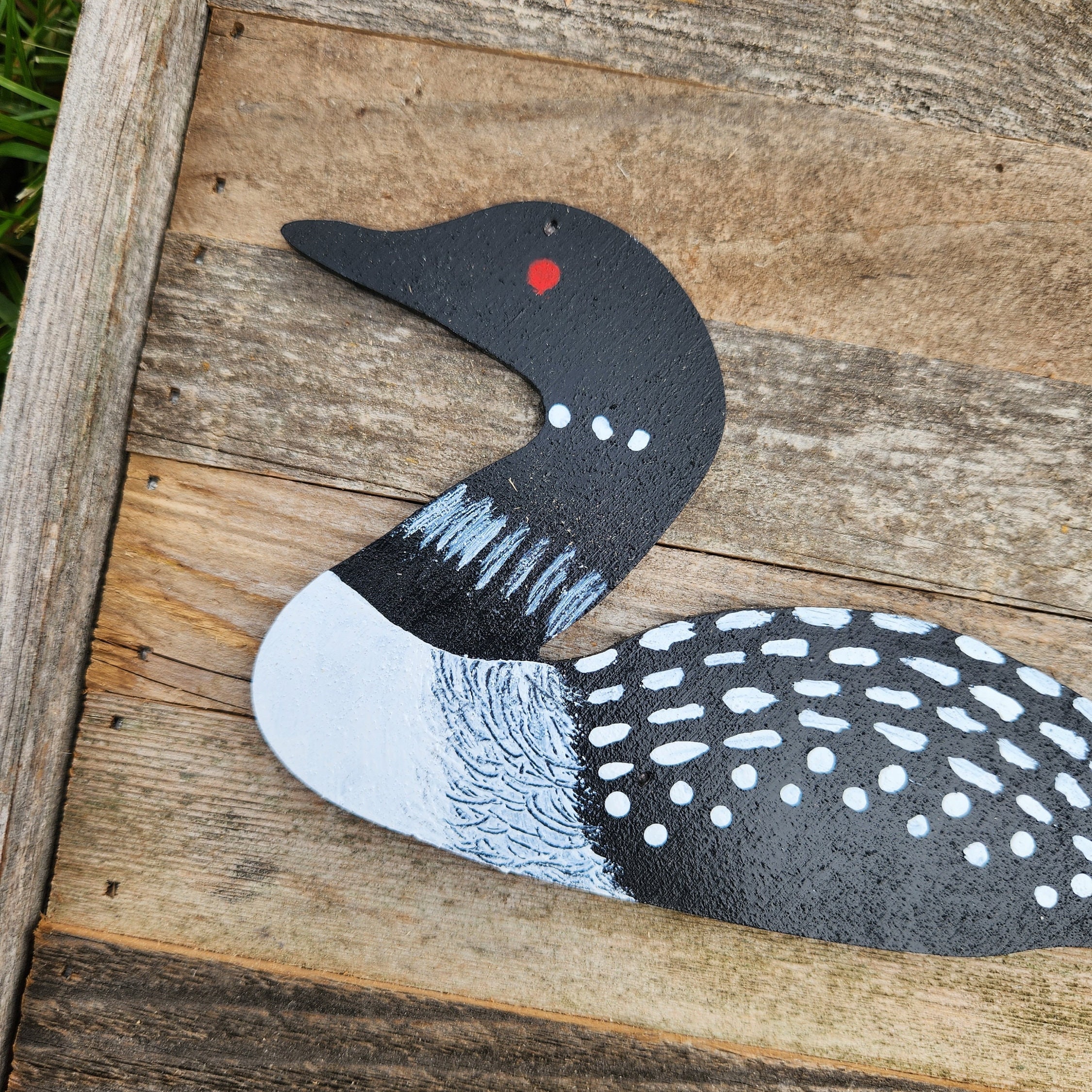 Hand Painted Loon Decor Sign - Etsy