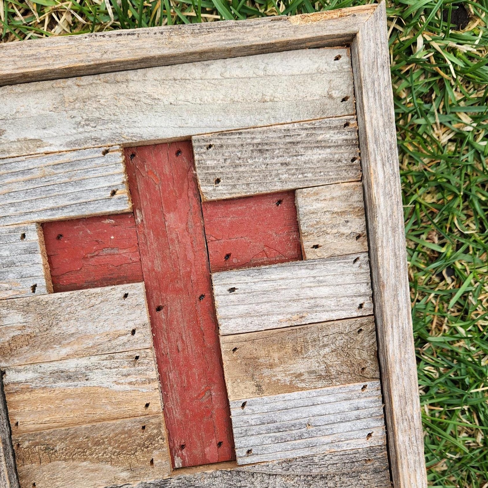 Handcrafted Inlay Wooden Rustic Cross Decor - Etsy