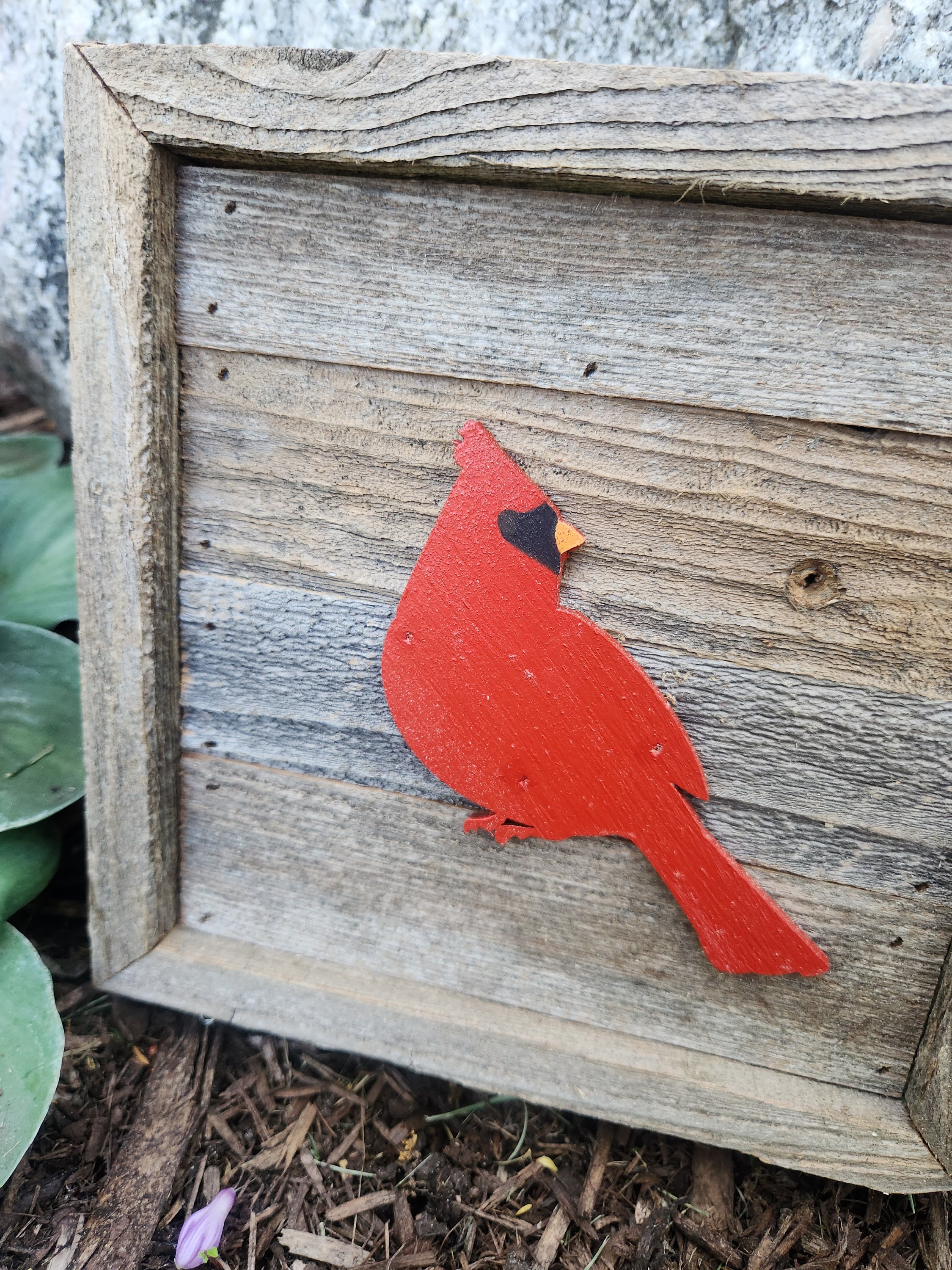 Hand Painted Cardinal Rustic Sign Decor - Etsy