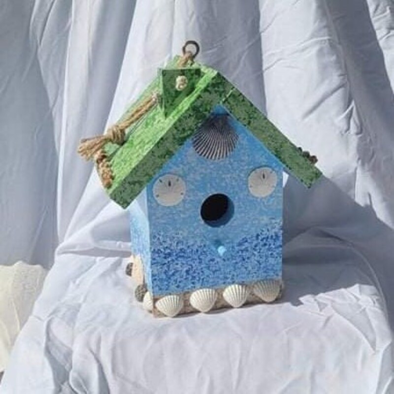 Seashell Birdhouse - Etsy