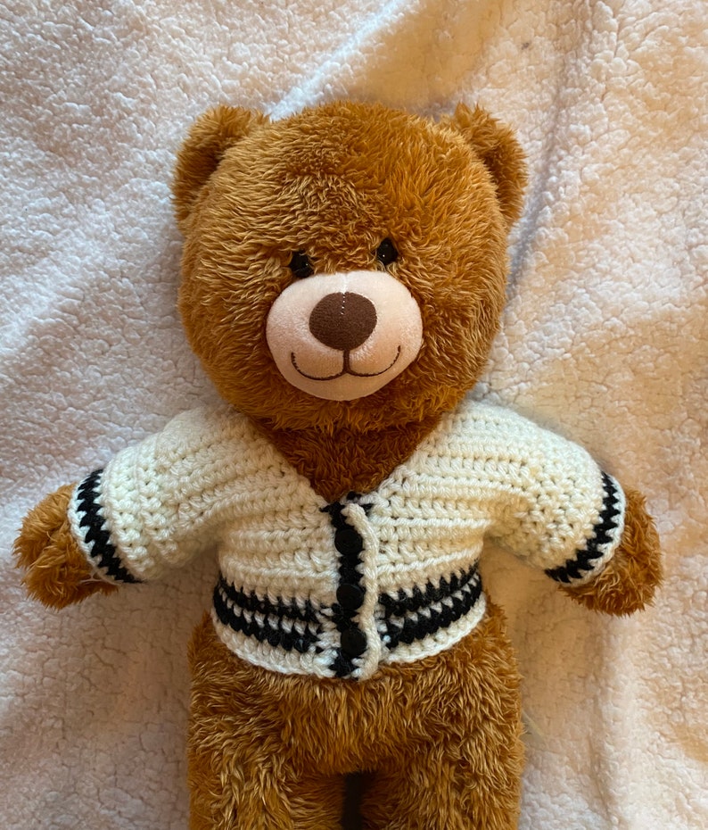 DIGITAL PDF PATTERN Crochet Build a Bear Trim Cardigan (taylor Swift ...