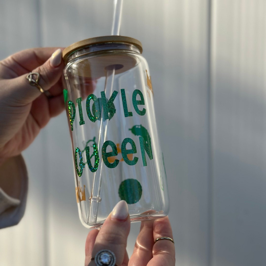 Pickle Queen Glass L Funny Pickle Lover Coffee Cup L Pickle - Etsy