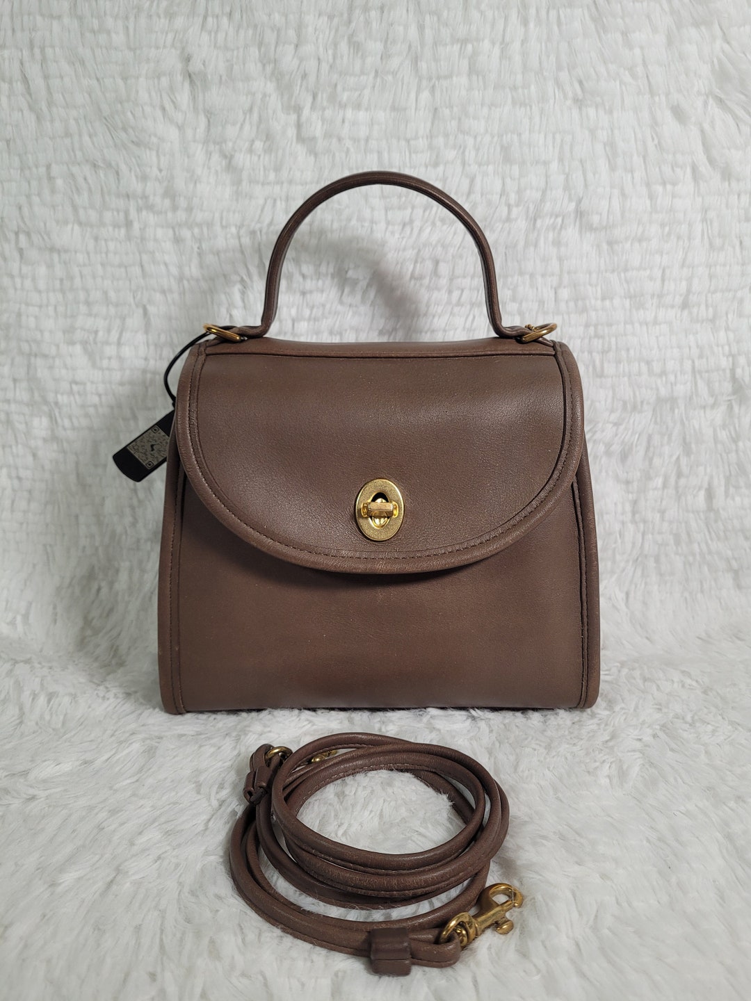 Taupe Vintage Coach Regina Bag 9983 - Etsy