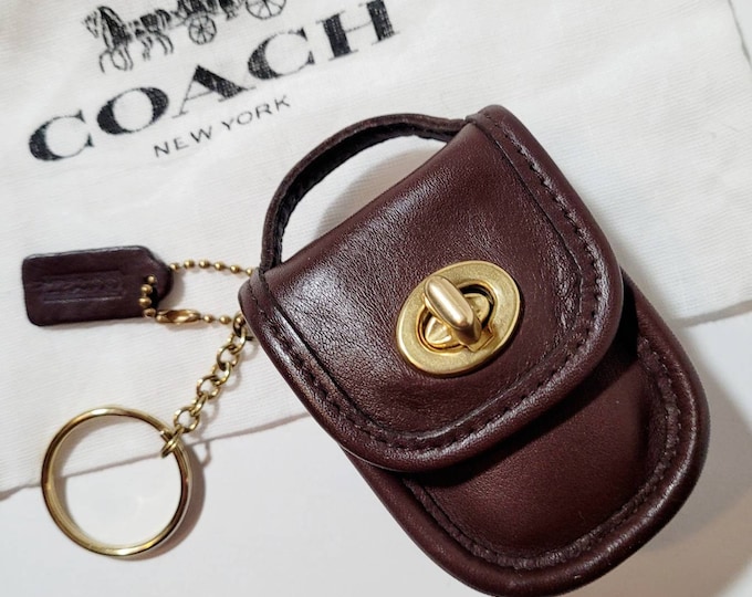 Vintage Coach Mini Station Bag Key Fob #7254 - Etsy