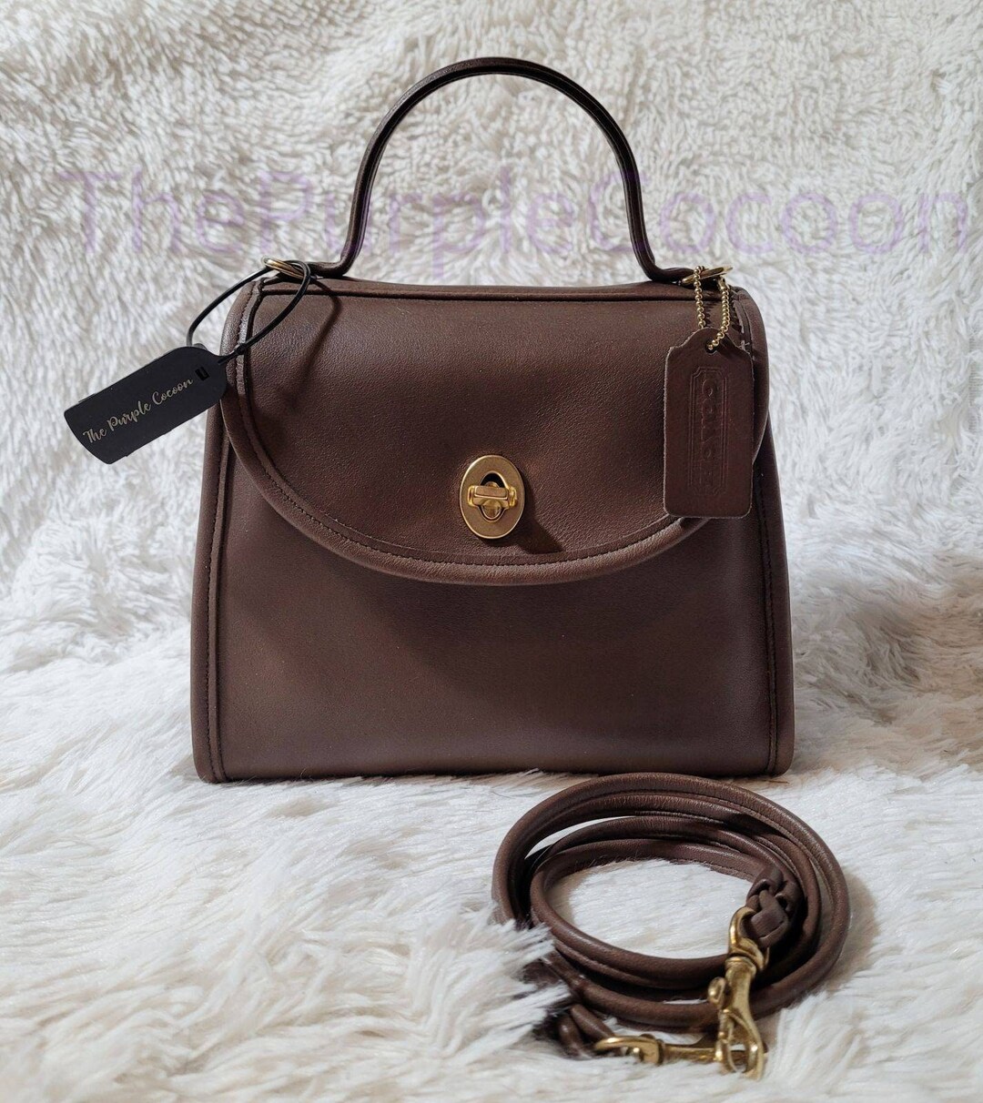 Taupe Vintage Coach Regina Bag 9983 - Etsy
