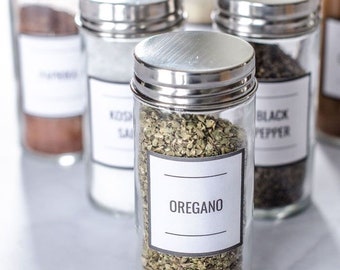 50 Kitchen Label Template , Modern Minimalist Spice Jar Label , Spice ...