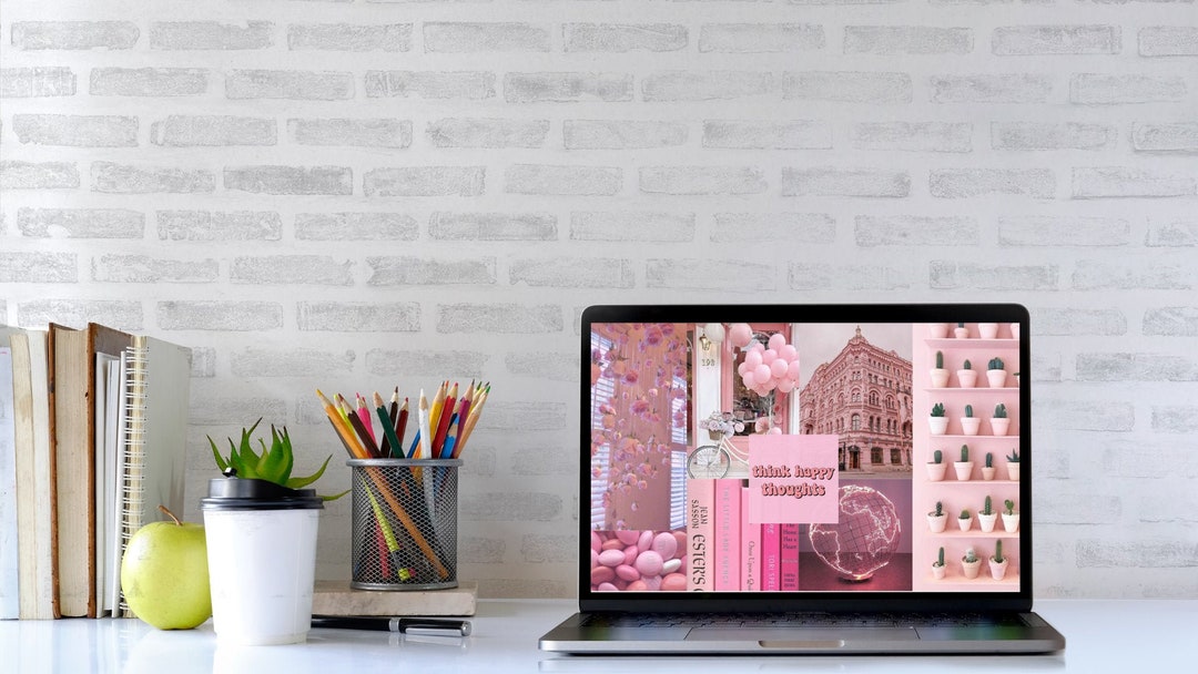 Pink Desktop Wallpaper - Etsy