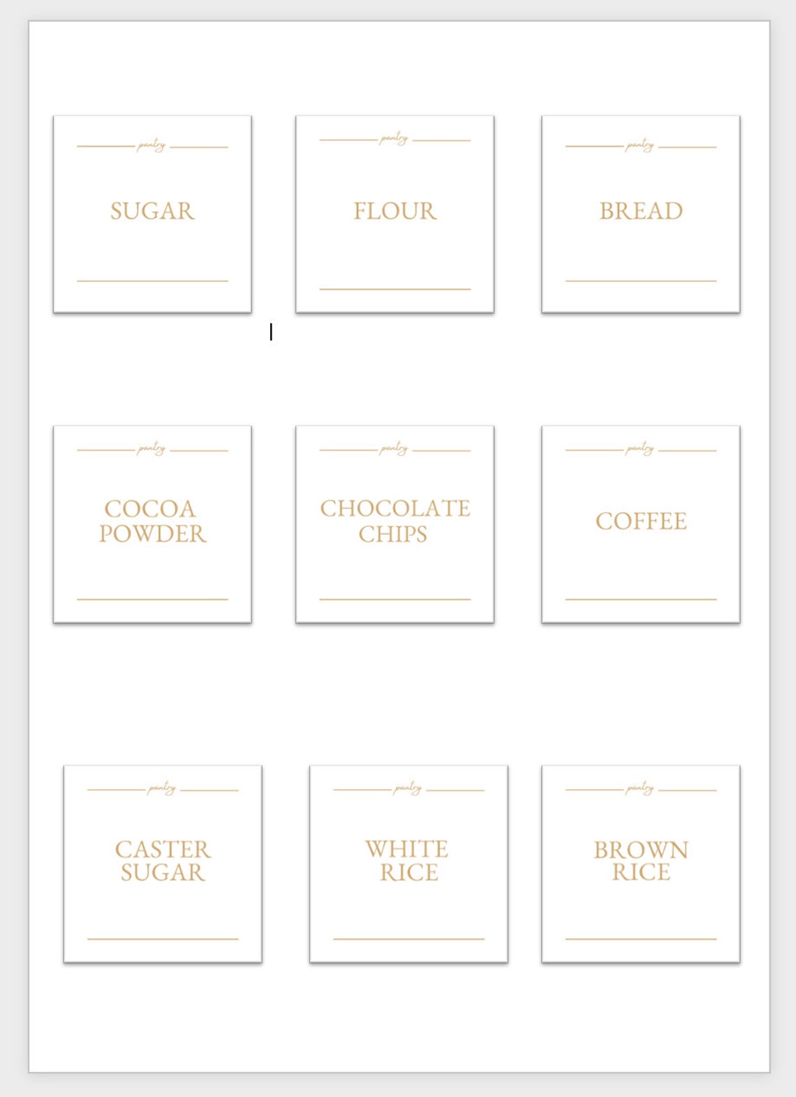 50 Kitchen Label Template , Modern Minimalist Spice Jar Label , Spice ...