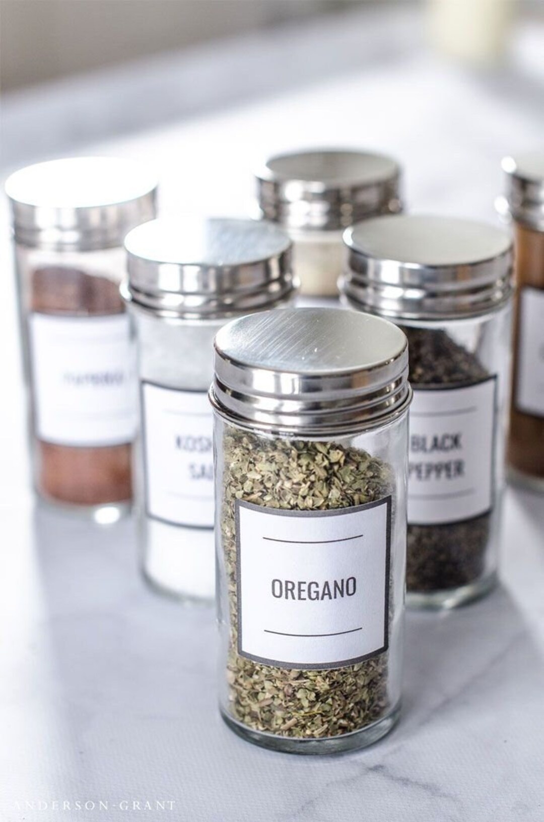 54 Kitchen Label Template , Modern Minimalist Spice Jar Label , Spice ...
