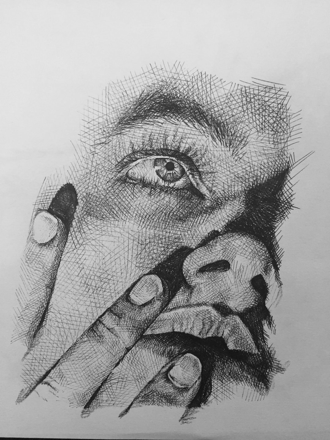 Digital Print: Mental Health Awareness Collection 2 Portrait Drawing - Etsy