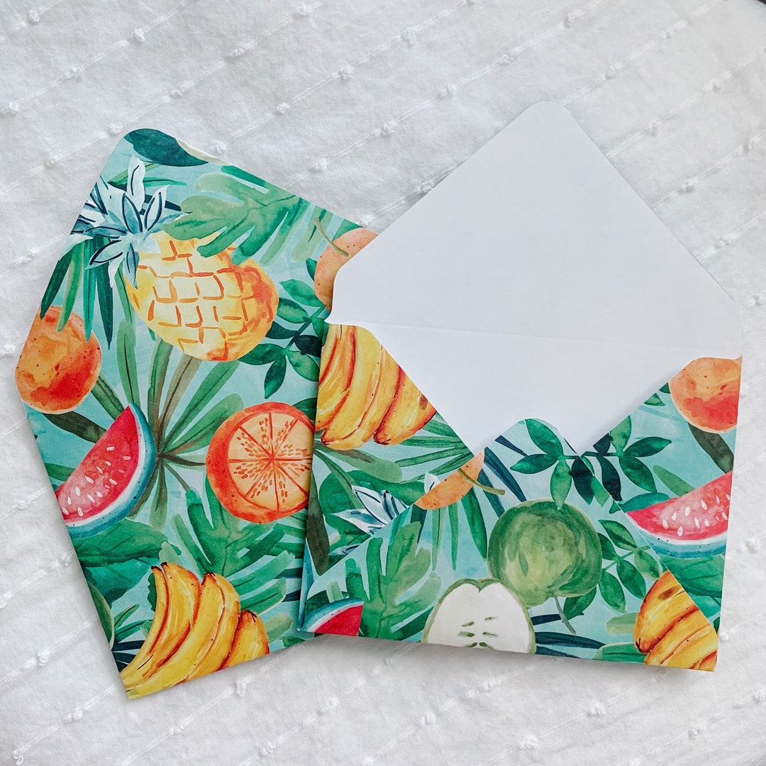 Fruit Envelopes 4 Bar Envelopes - Etsy