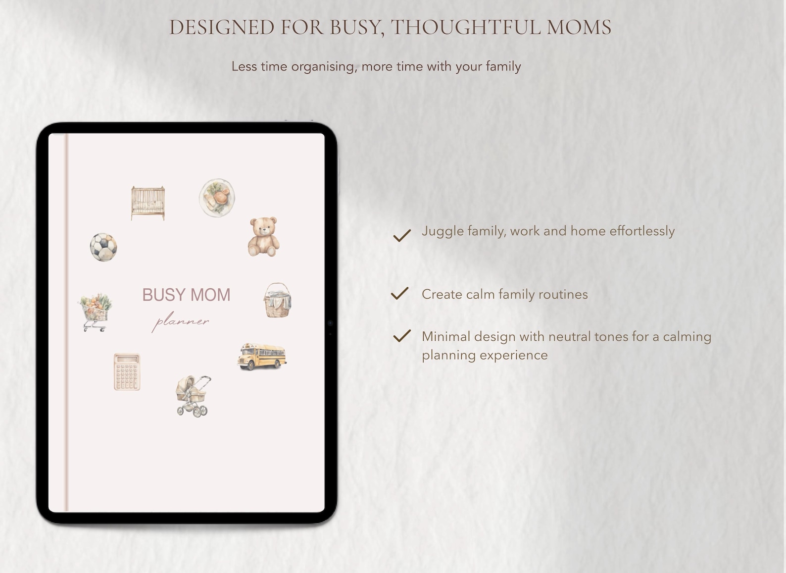 Busy Mom Digital Planner, Mum Goodnotes Diary, Household Homeschool ...