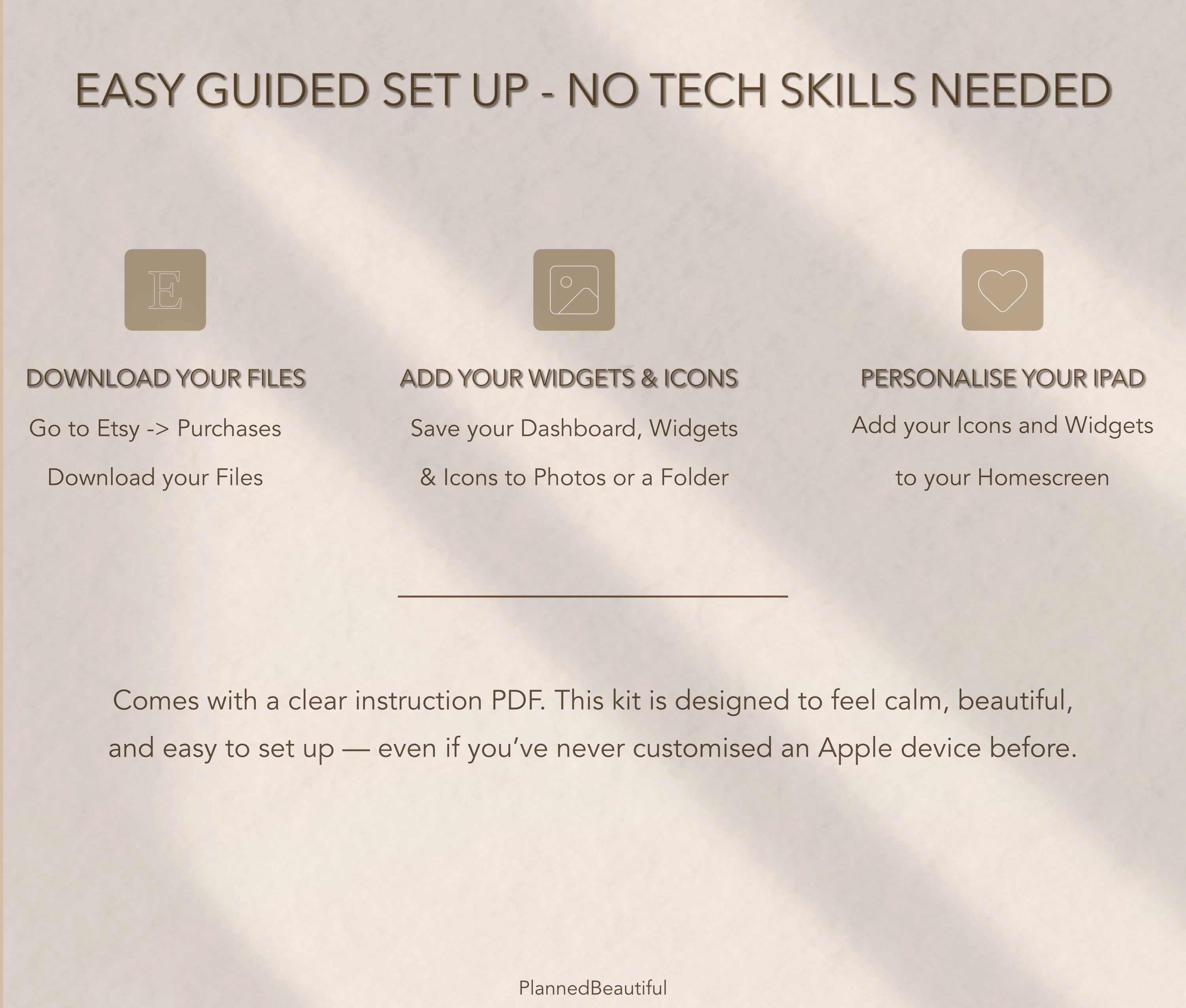 Neutral iPad Home Screen Kit – Ios 18 Icons, Widgets & Wallpaper ...