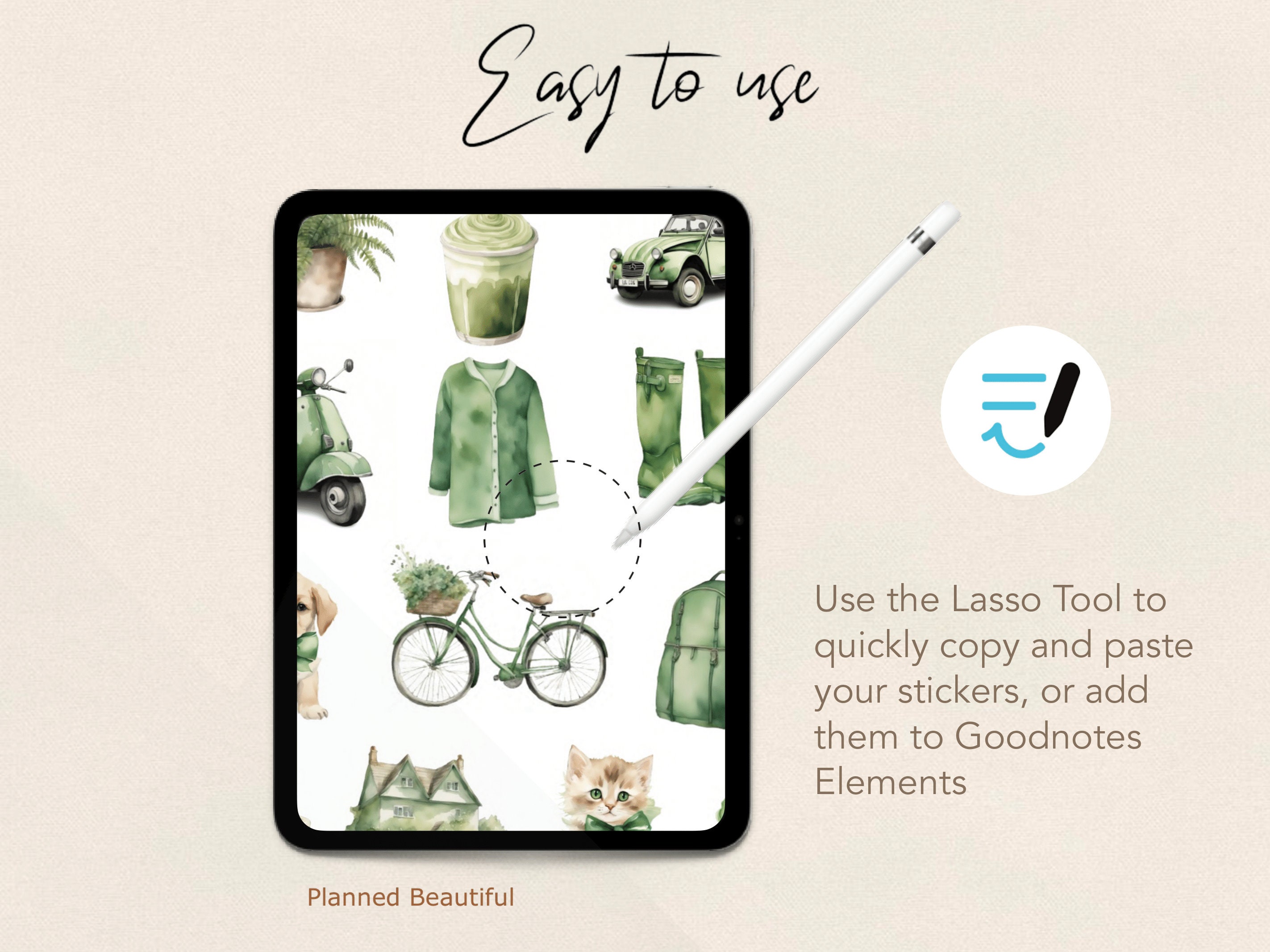 Green Digital Stickers, St Patrick Digital Stickers, Goodnotes Stickers ...