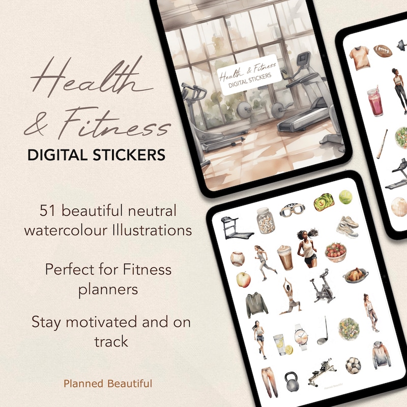 Fitness Planner Stickers - Etsy