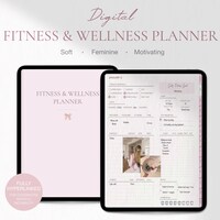Weight Loss Tracker Digital for Goodnotes Ipad, Pink Fitness Planner ...