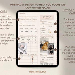 Digital Fitness Planner for Goodnotes, Workout Planner Template Ipad ...