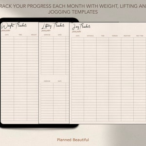 Digital Fitness Planner for Goodnotes, Workout Planner Template Ipad ...