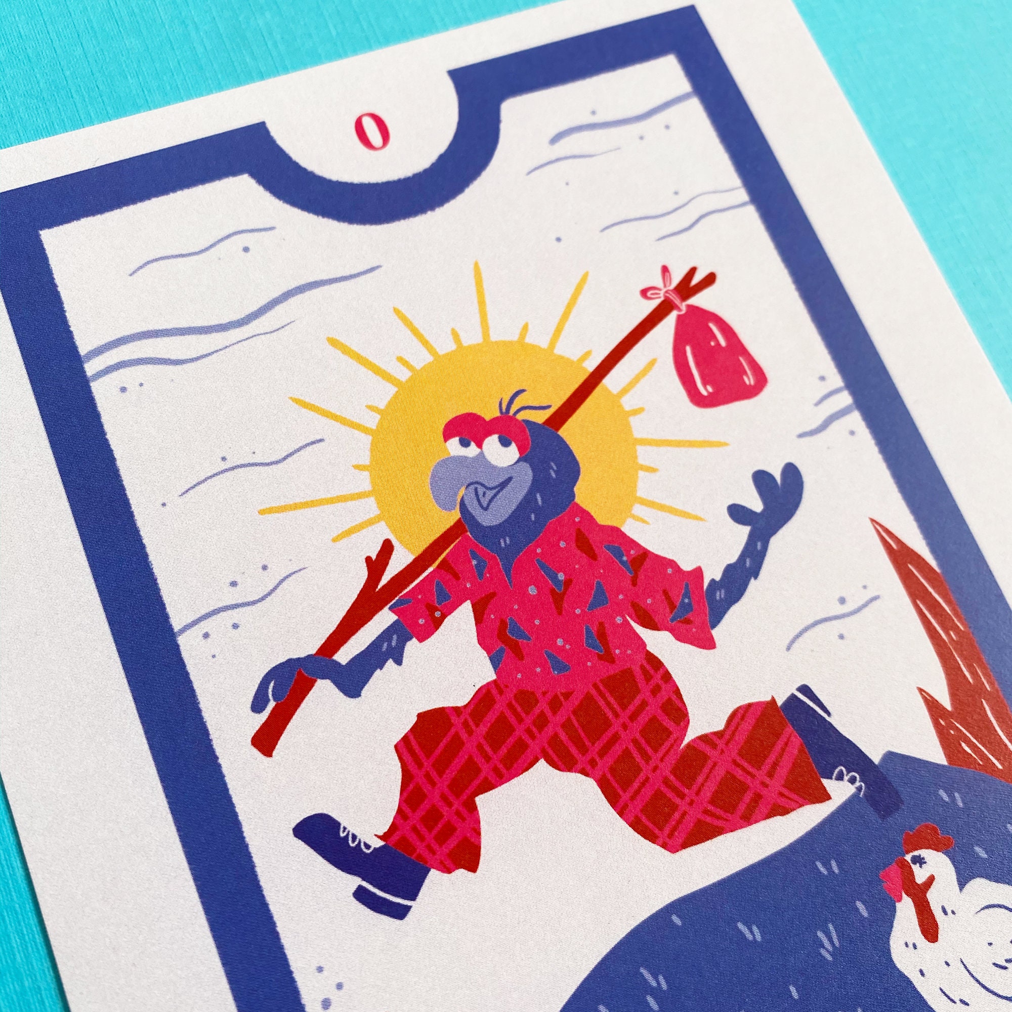 Gonzo the Fool Muppets Inspired Tarot Card Illustration - Etsy