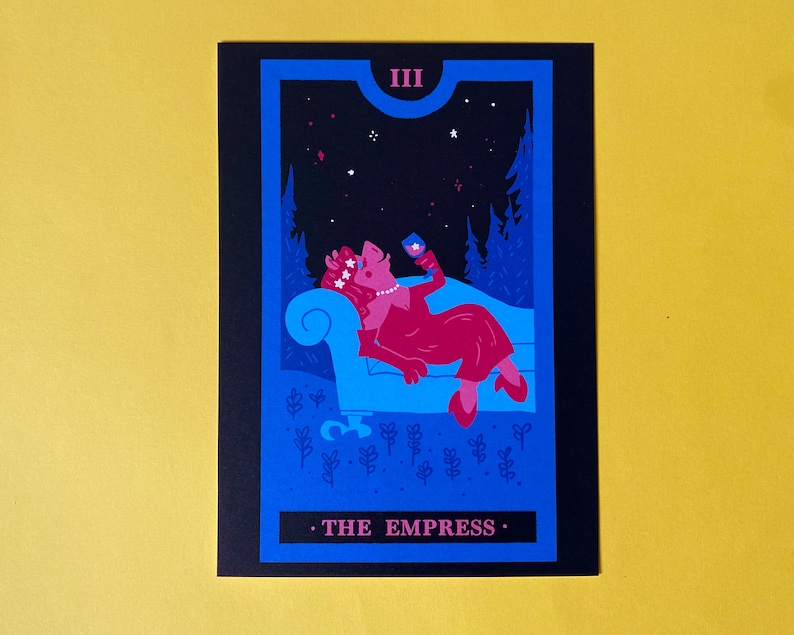 Empress Piggy - Muppets Inspired Tarot Card Illustration Print - Etsy