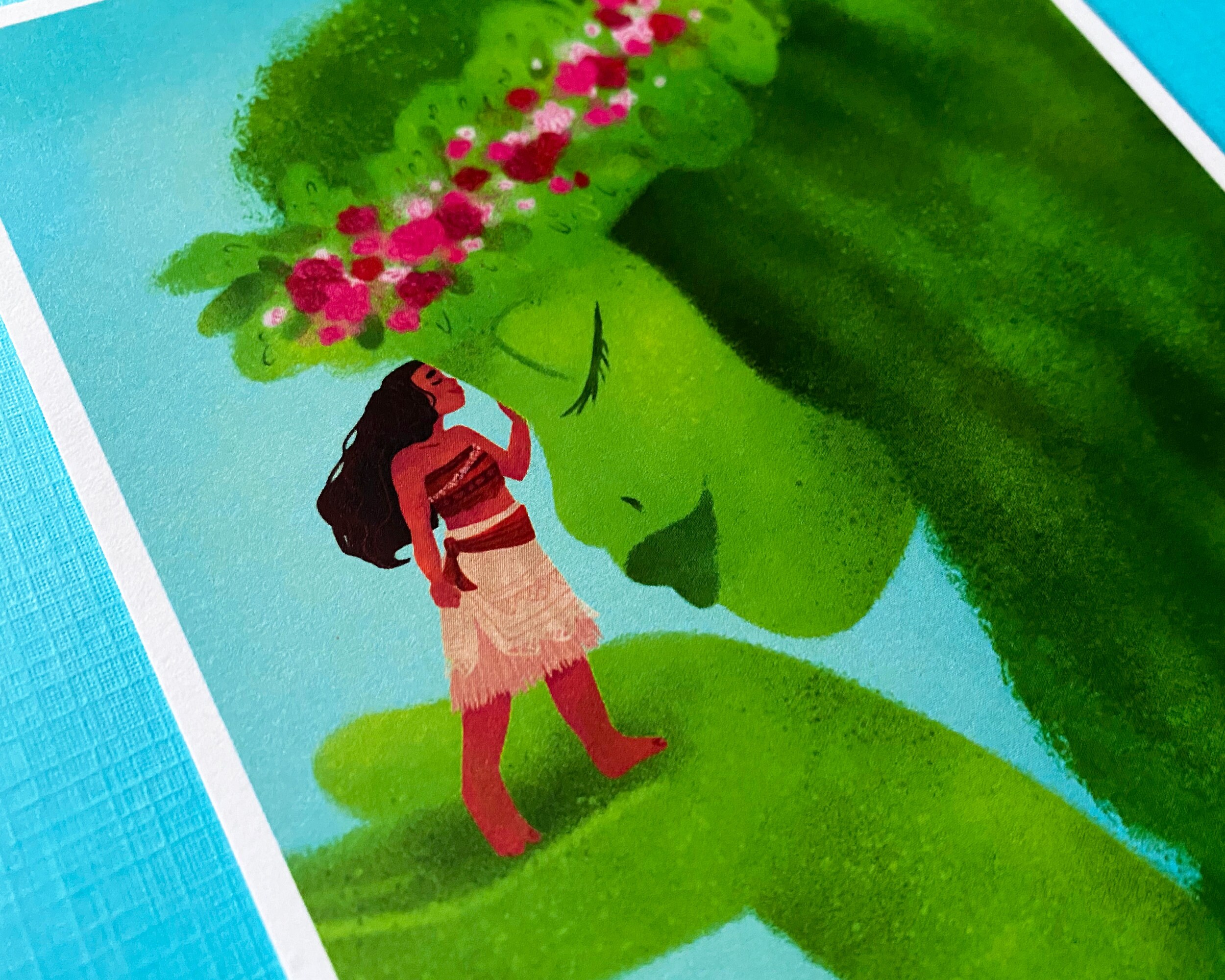 The Heart of the Ocean - Princess Moana Te Fiti Inspired Art Print - Etsy