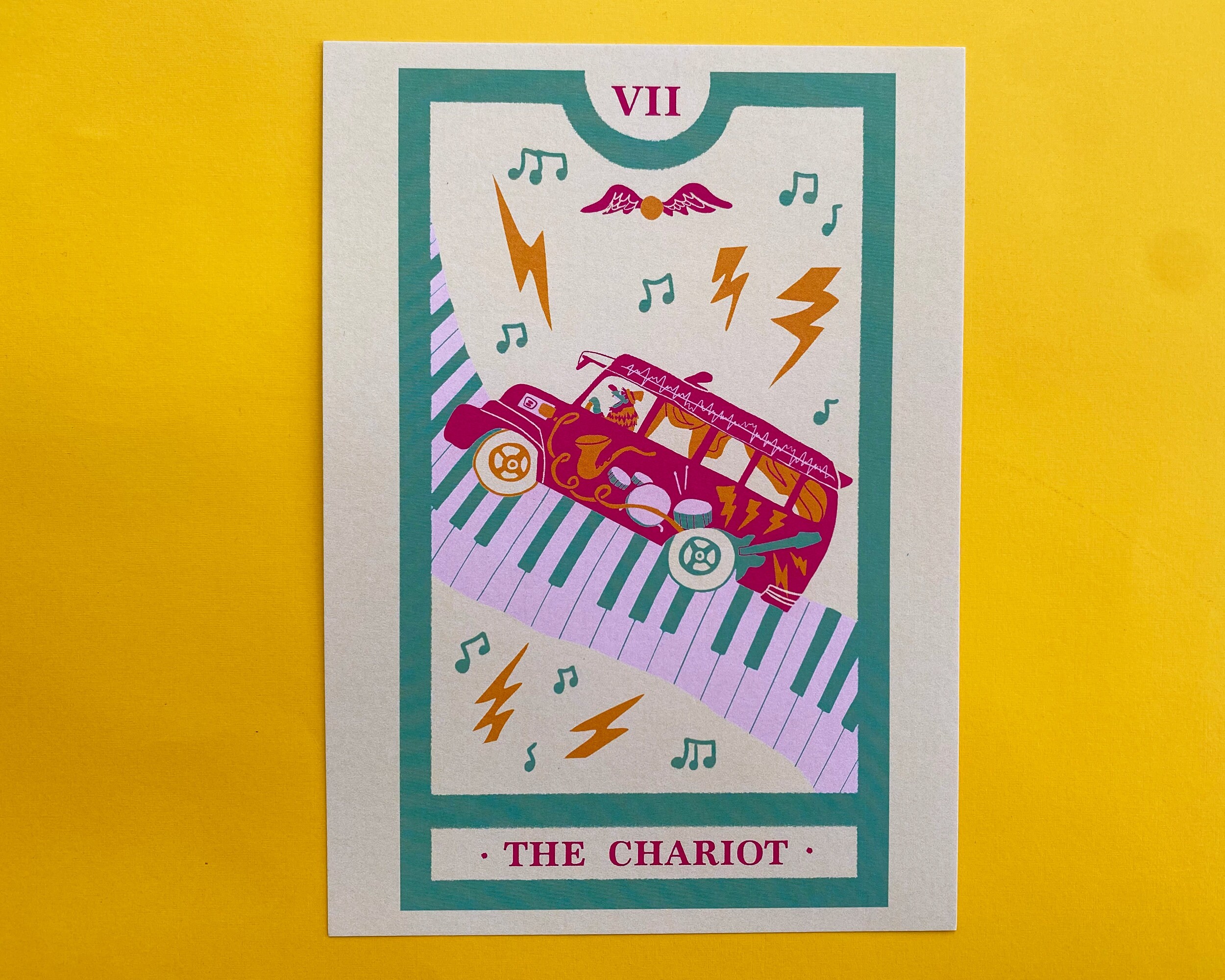The Electric Mayhem Chariot - Muppets Inspired Tarot Card Illustration ...